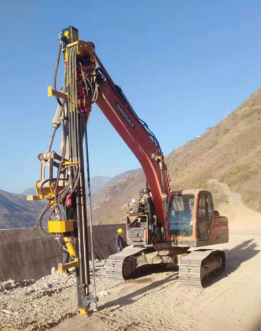 Excavator mounted rock drills,excavator drill attachment,excavator ...