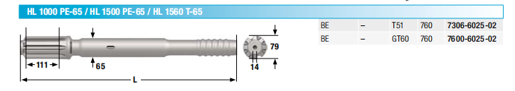 HL1000/1500PE-GT60-L760-D65 Shank Adapter(7600-6025-02)_Shank Adapter ...